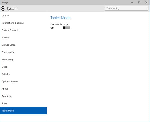 Windows 10 Technical Preview 2 Tip: Enable Tablet Mode - Thurrott.com