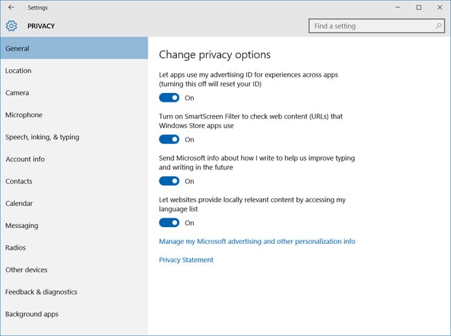 Windows 10 Tip: Understand and Configure Privacy Settings - Thurrott.com