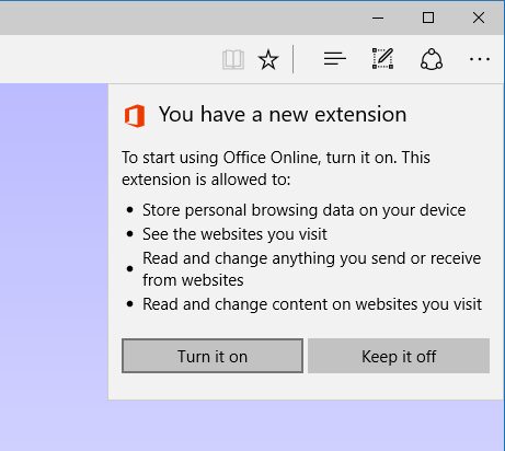 A Quick Look at the Office Online Extension for Microsoft Edge ...