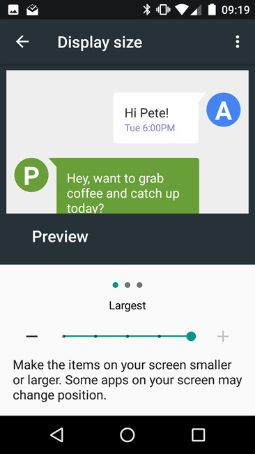 Android 7.0 Nougat Tip: Customize the Display and Font Sizes - Thurrott.com