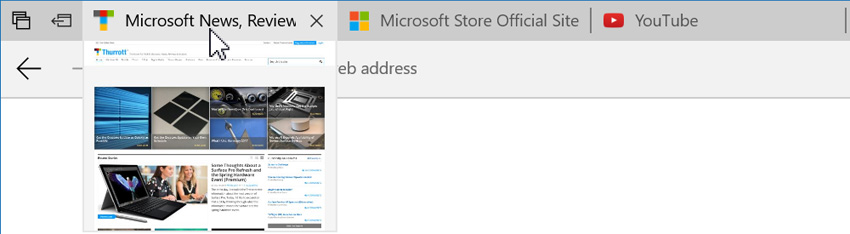 Windows 10 Tip: Master Tab Previews in Microsoft Edge - Thurrott.com