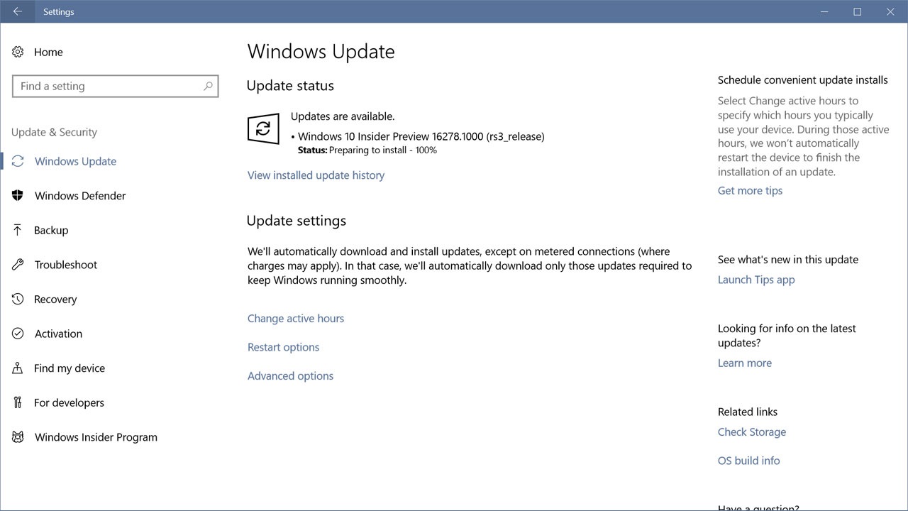 Microsoft Races Forward to Windows 10 Insider Preview Build 16278 ...