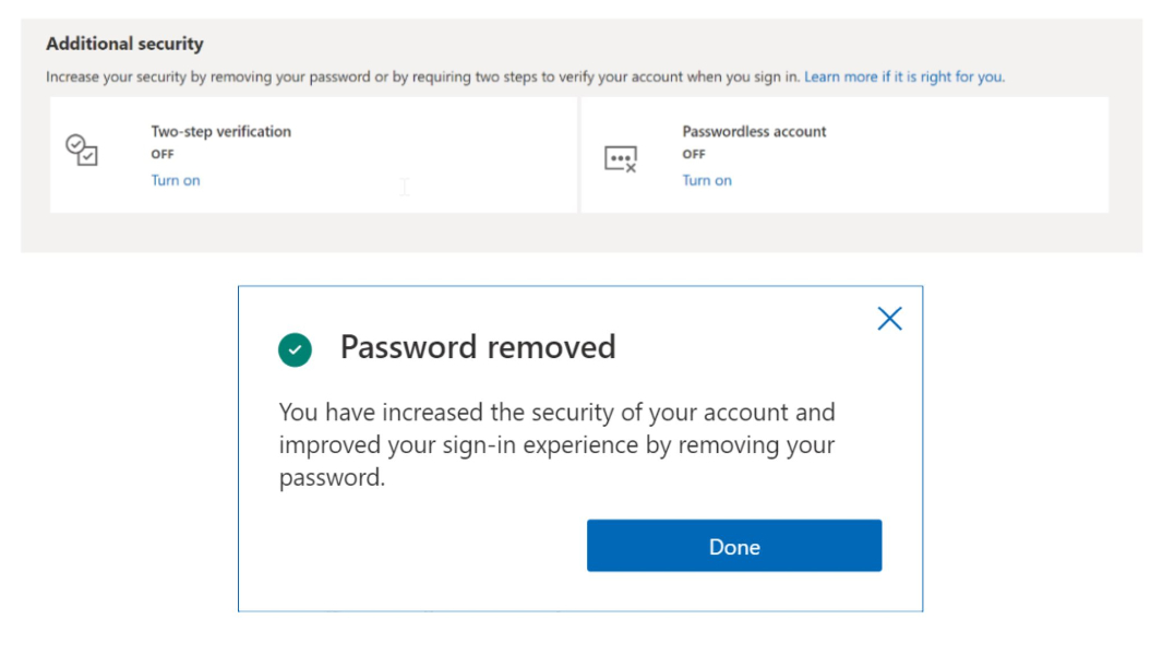 Microsoft Account Goes Passwordless