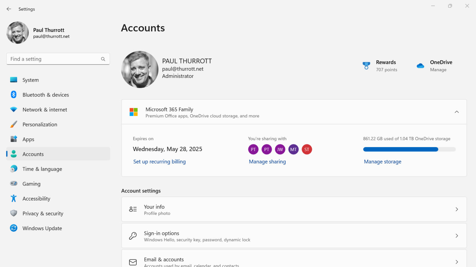 Microsoft Accounts - Thurrott.com