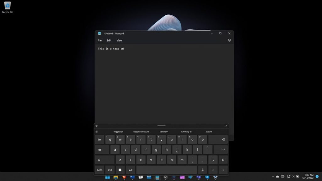Windows 11 Tip Enable Text Suggestions