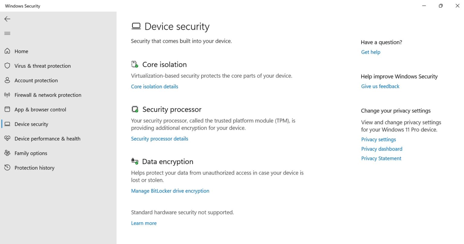 Windows Security - Thurrott.com