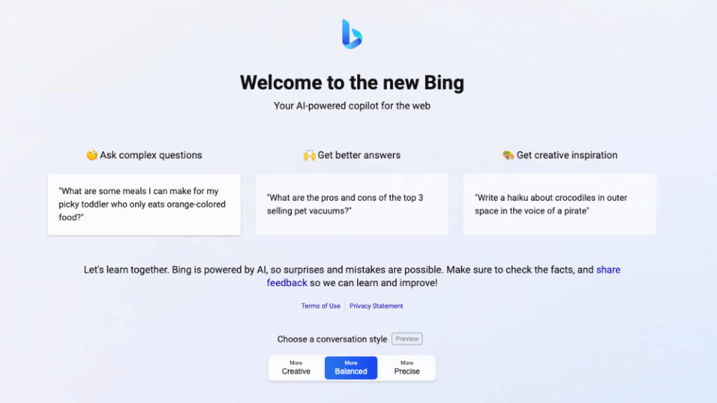 Microsoft's Bing Chatbot Adds Conversation Style Selector - Thurrott.com