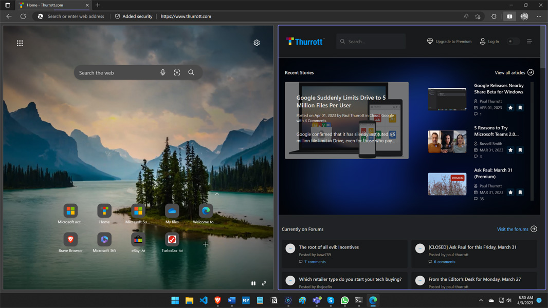 Edge Quietly Gains A Split Window Feature 8940