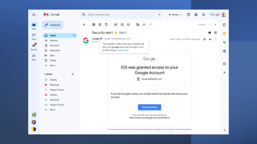 Gmail Now Shows Blue Checkmarks on Emails from Verified Brands - Thurrott.com