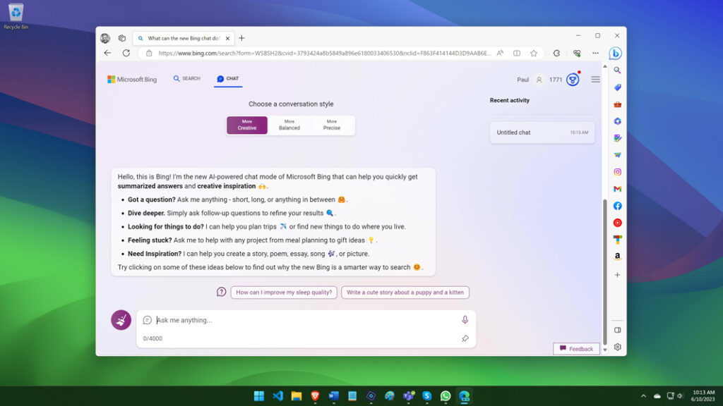 Microsoft Brings Voice Chat to Bing Chat on Desktop - Thurrott.com