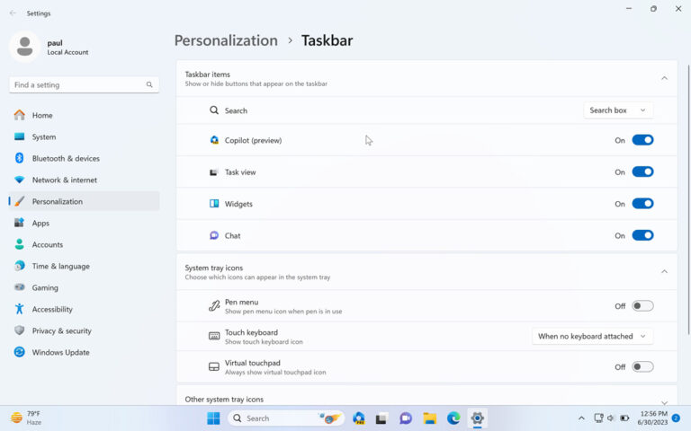 taskbar-personalization - Thurrott.com