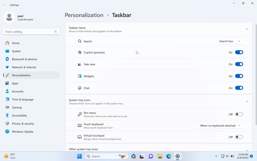 taskbar-personalization - Thurrott.com