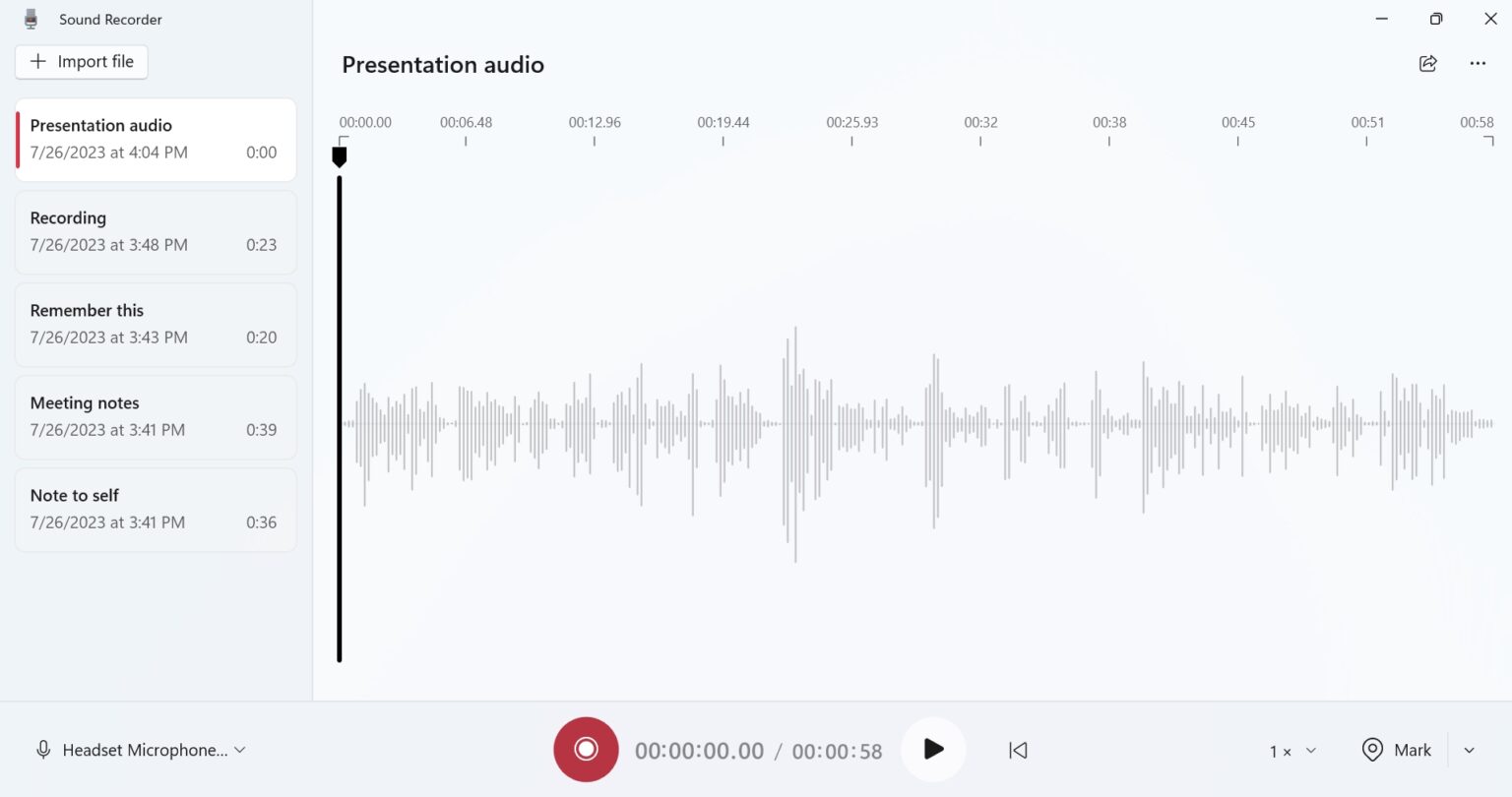 Sound Recorder - Thurrott.com