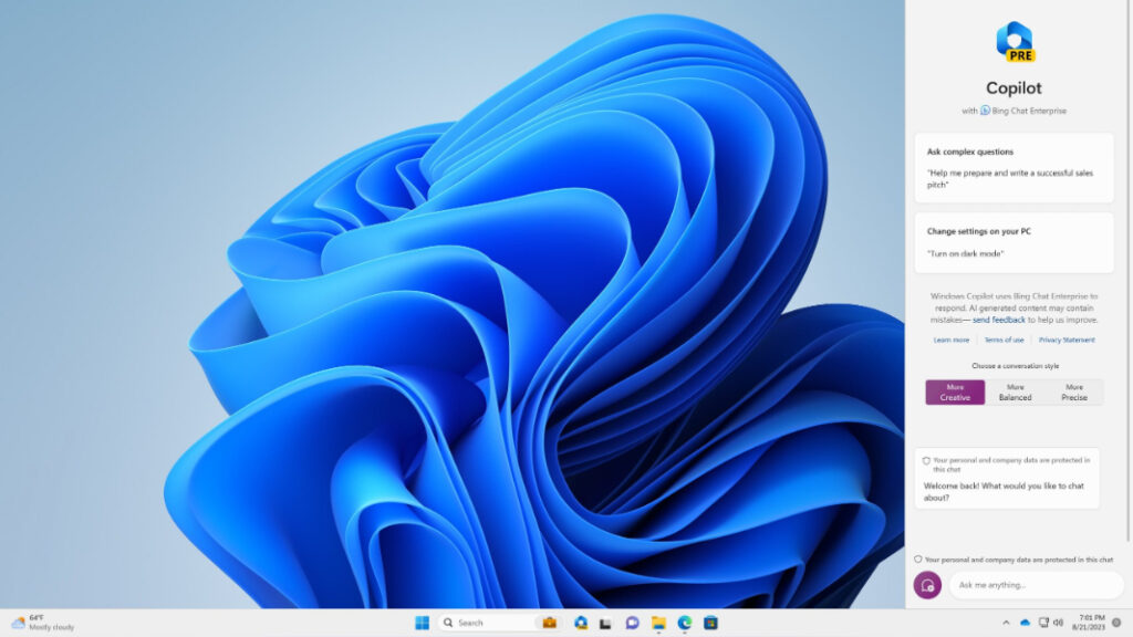 Windows Copilot Preview Adds Bing Chat Enterprise Support Windows Copilot Preview Adds Bing Chat Enterprise Support