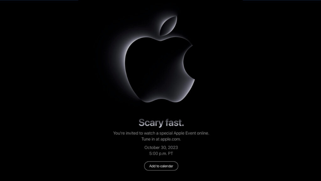 Apple Announces Scary Fast Keynote On October 30