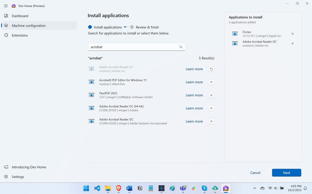 dev-home-app-installs - Thurrott.com