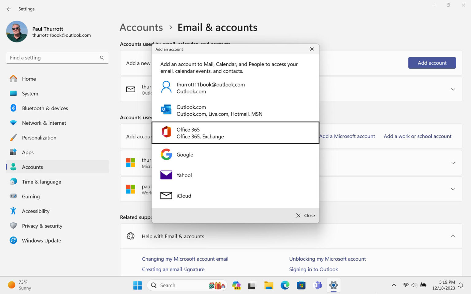 Work and School Accounts (23H2) - Thurrott.com