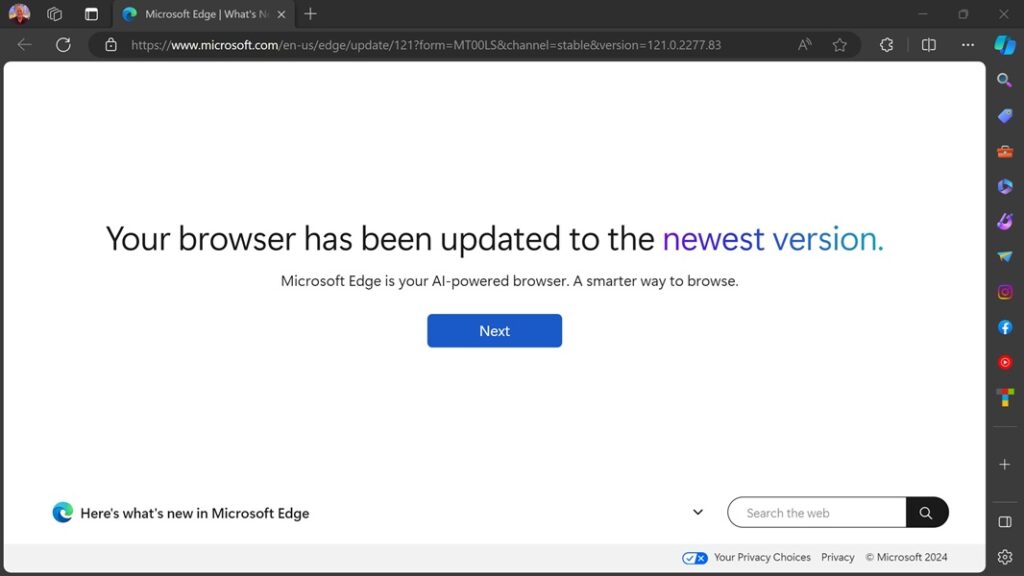 Microsoft Edge 121 Arrives with Several New Features - Thurrott.com