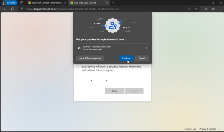 Tip: Use Passkeys With Your Microsoft Account - Thurrott.com