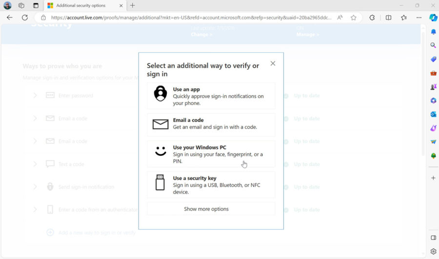 Tip Use Passkeys With Your Microsoft Account