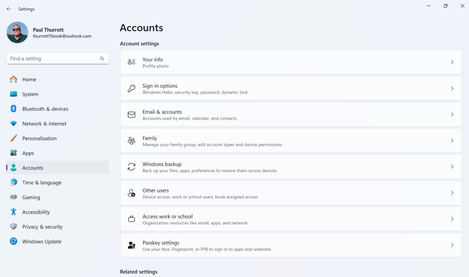 Microsoft Accounts (23H2) - Thurrott.com