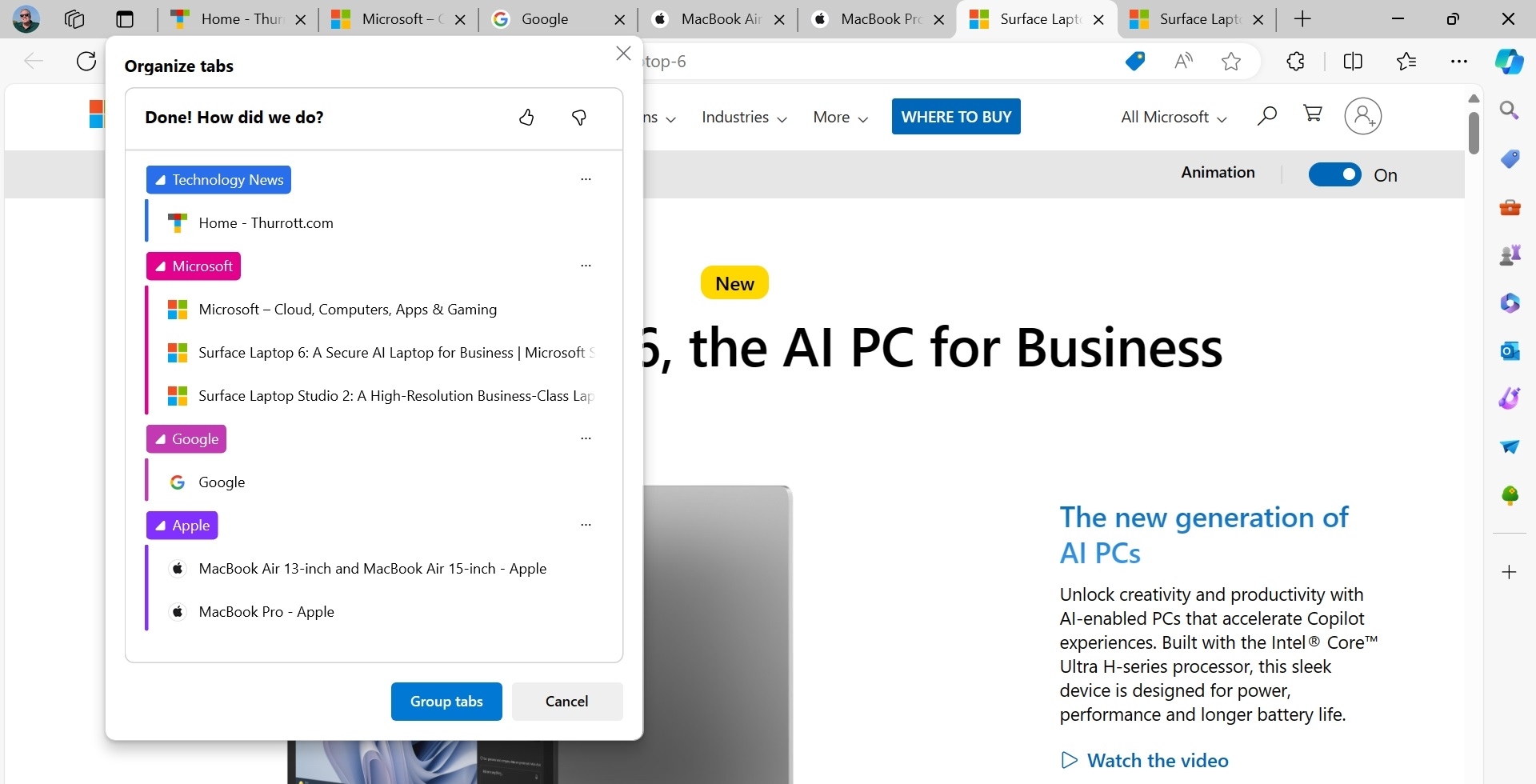 organize-tabs - Thurrott.com