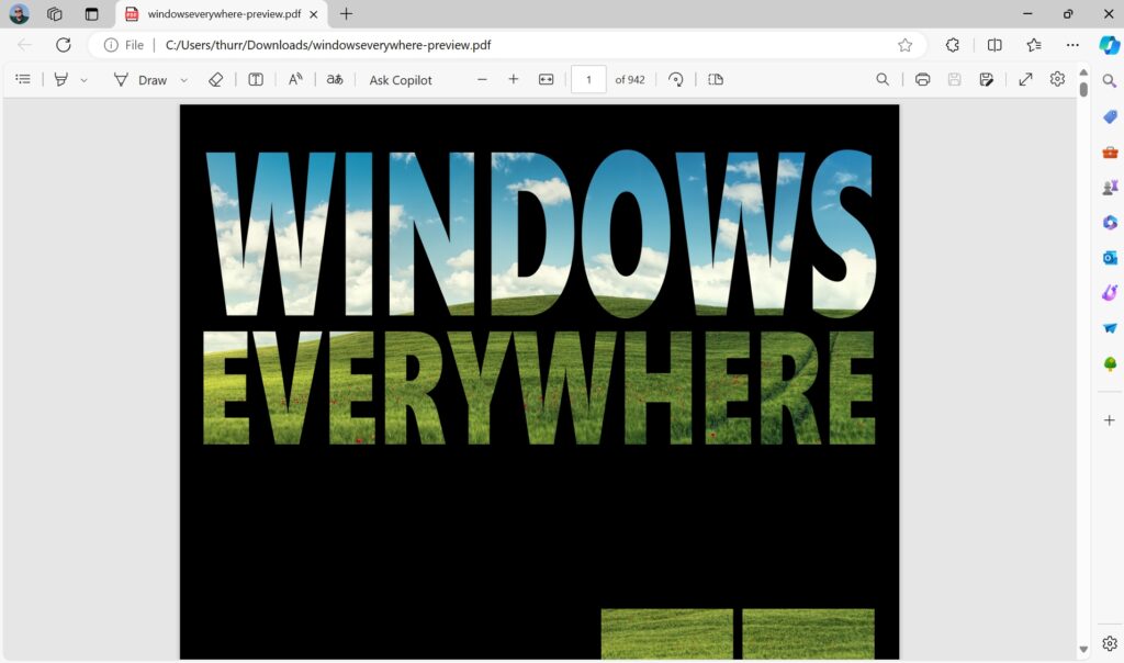 Reading with Microsoft Edge (23H2) - Thurrott.com