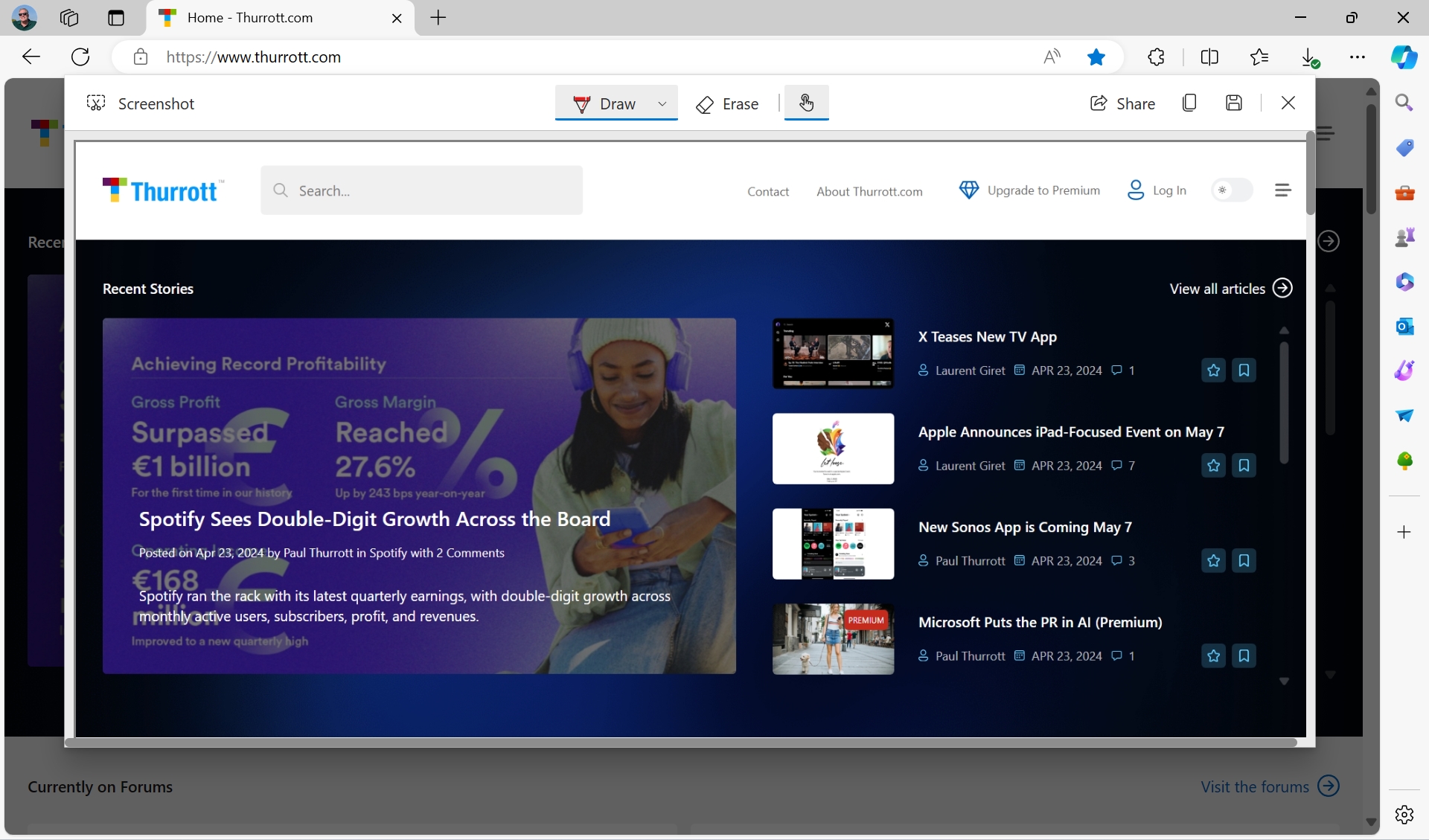 screenshot - Thurrott.com