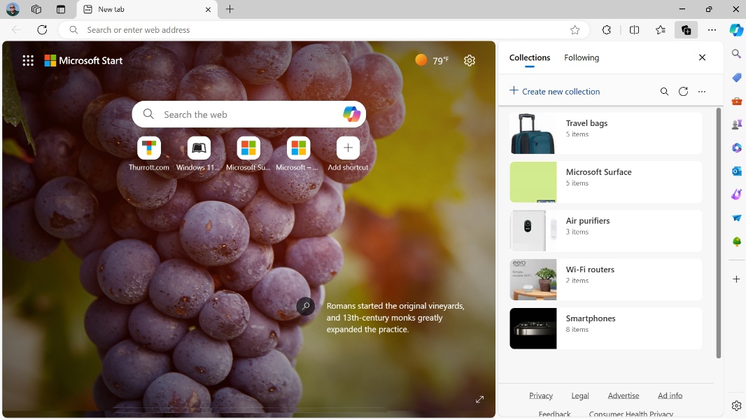 Microsoft Edge Collections (23H2) - Thurrott.com