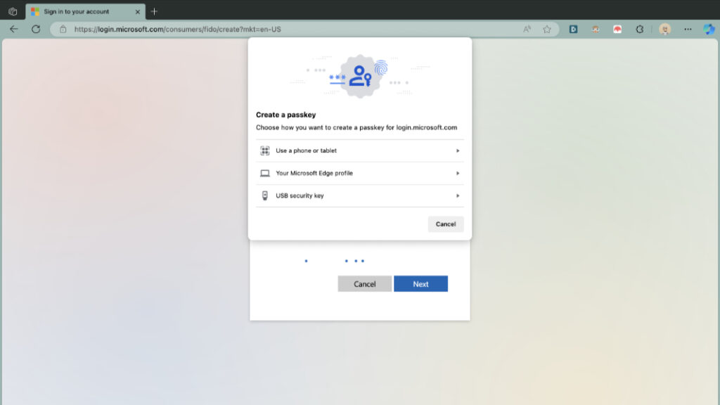 Hands-On: Microsoft Account Passkey Support - Thurrott.com