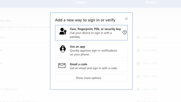 Hands-On: Microsoft Account Passkey Support - Thurrott.com