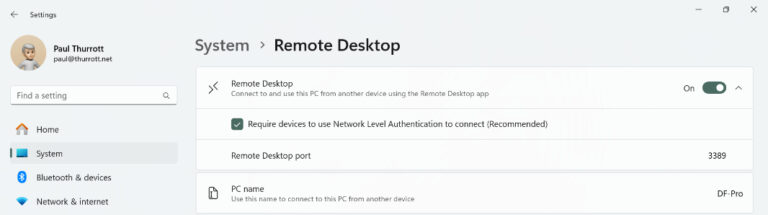 Tip: The Remote Desktop Workaround - Thurrott.com