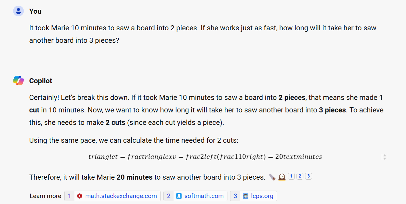 Copilot is bad at math - Thurrott.com