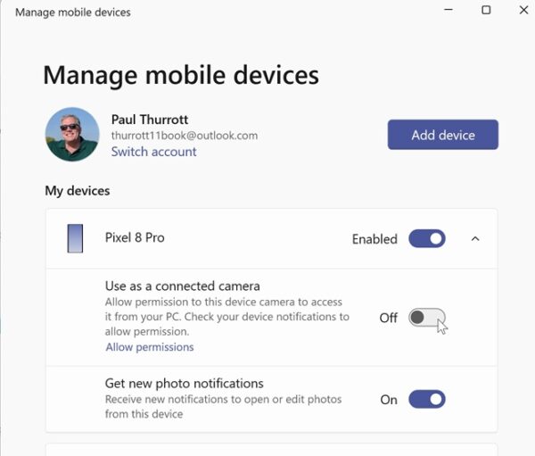 Phone Link (23H2) - Thurrott.com