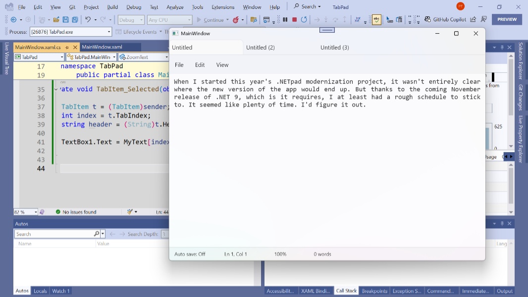 Modernizing .NETpad: The Trouble with Tabs (Premium) - Thurrott.com