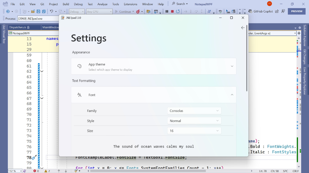 Modernizing .NETpad Step-By-Step, Part 3: Settings (Premium) - Thurrott.com
