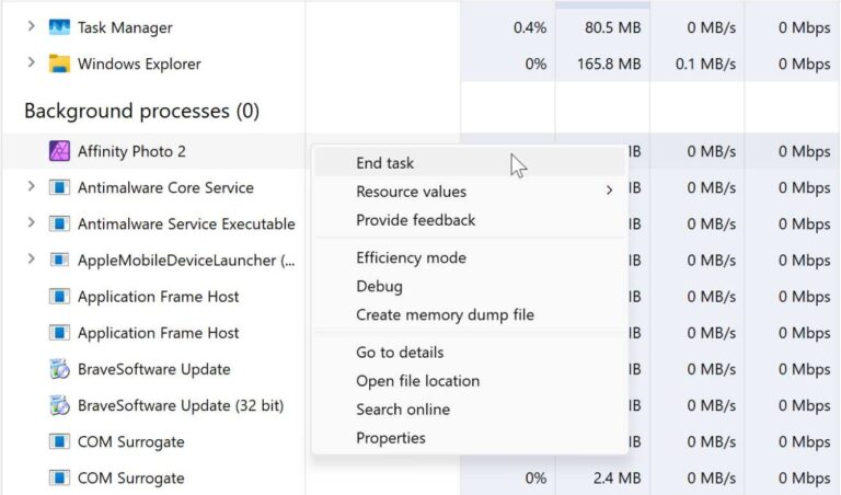 Task Manager (24H2) - Thurrott.com