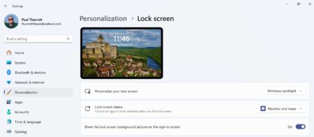 Customize the Lock and Sign-In Screens (24H2) - Thurrott.com