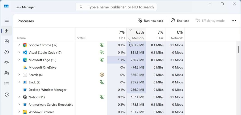 Task Manager (24H2) - Thurrott.com
