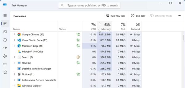 Task Manager (24H2) - Thurrott.com