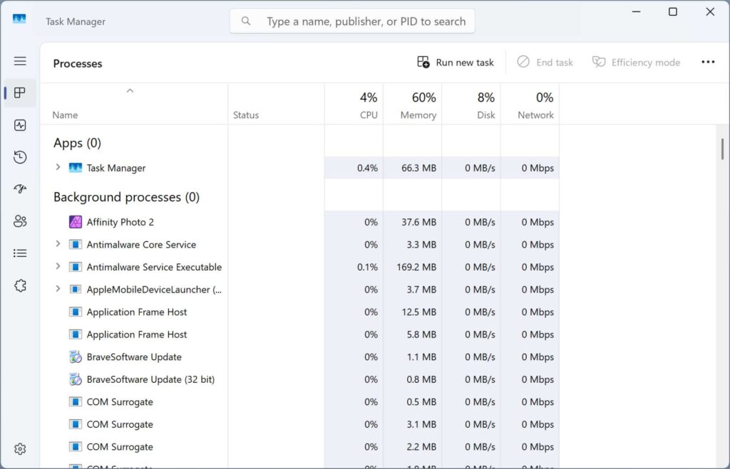 Task Manager (24H2) - Thurrott.com