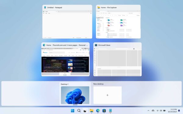 Alt-Tab and Task View (24H2) - Thurrott.com