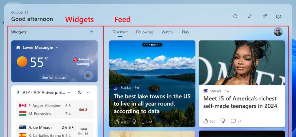 Widgets (24H2) - Thurrott.com