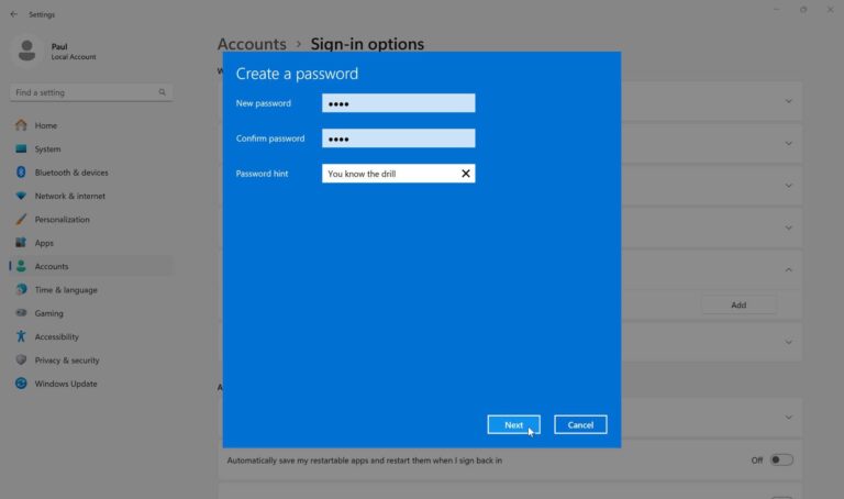 Local Accounts (24H2) - Thurrott.com