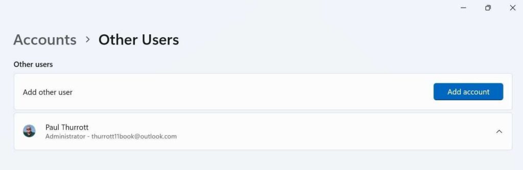 Local Accounts (24H2) - Thurrott.com