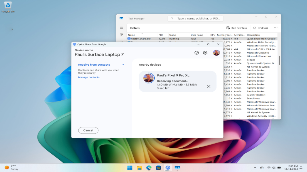 Google Quick Share to launch on Windows 11 for Arm devices | News ...