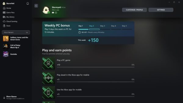 Rewards with Xbox Program Expands With New PC Game Pass Quests and More