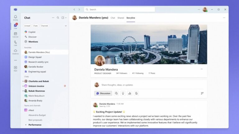 Get Ready for a New “Storyline” News Feed in Microsoft Teams