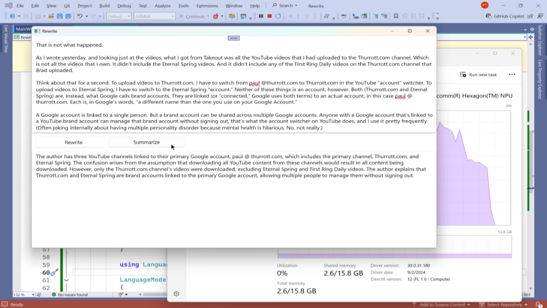 Hands-On: Coding to the Windows Copilot Runtime (Premium) - Thurrott.com