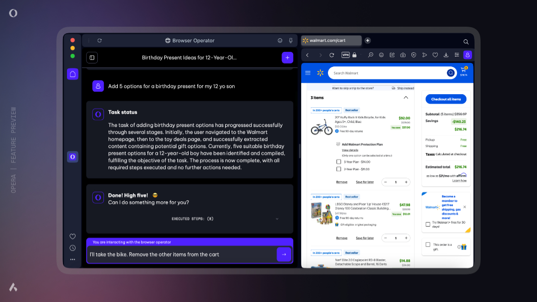 Opera Previews a Web Browser AI Agent - Thurrott.com